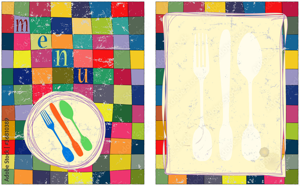 Menu card design template Stock Vector | Adobe Stock