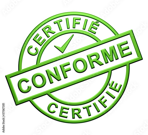 "Certifié Conforme" Cachet Illustration Stock | Adobe Stock