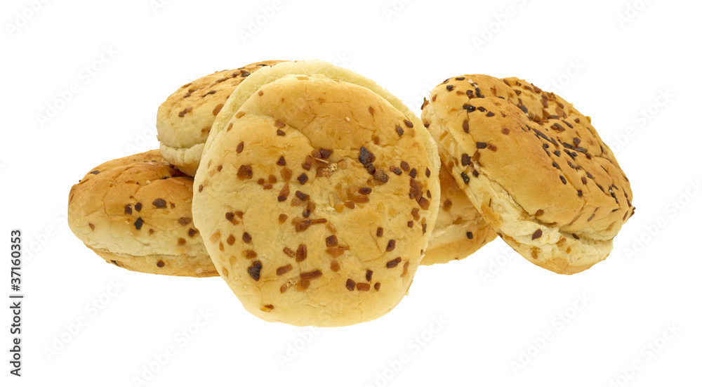 Group of onion bulkie rolls Stock Photo | Adobe Stock