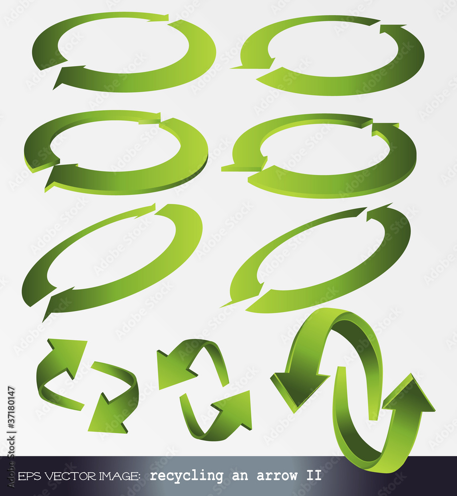 eps Vector image: recycling an arrow 2 Stock Vector | Adobe Stock