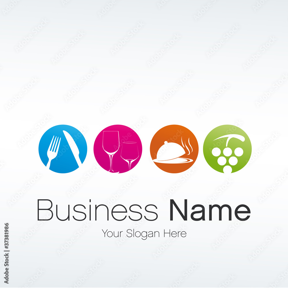 logo restaurant/ traiteur Stock Vector | Adobe Stock