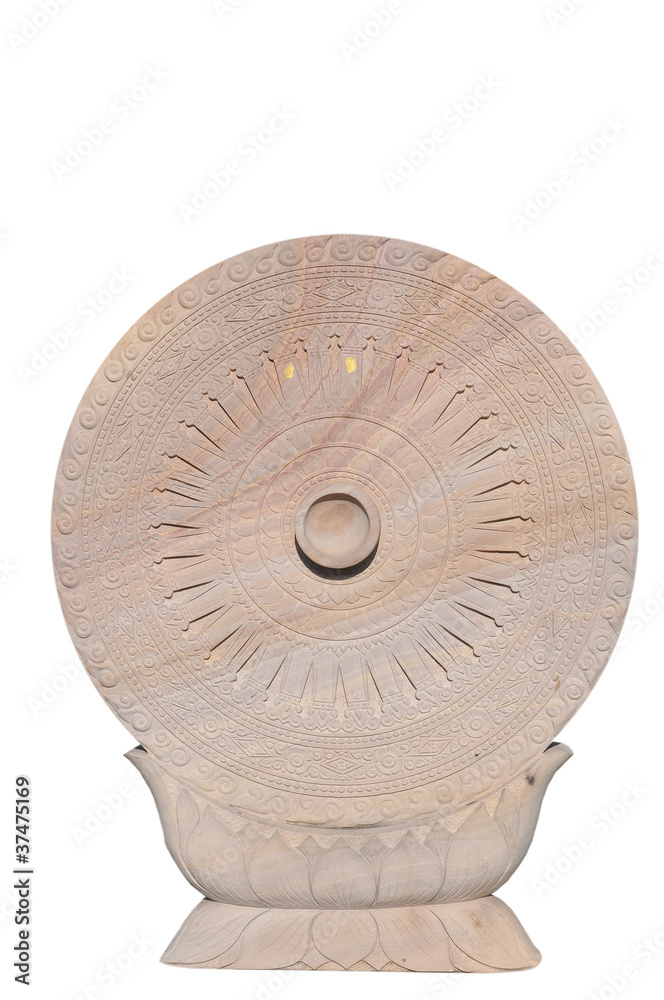 Dharmacakra (Wheel of Dharma or Wheel of Law) symbol of Buddhism Stock ...