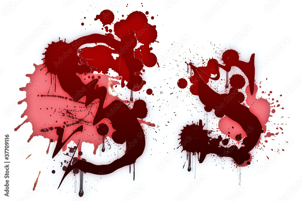 Blood fonts the letter S Stock Illustration | Adobe Stock