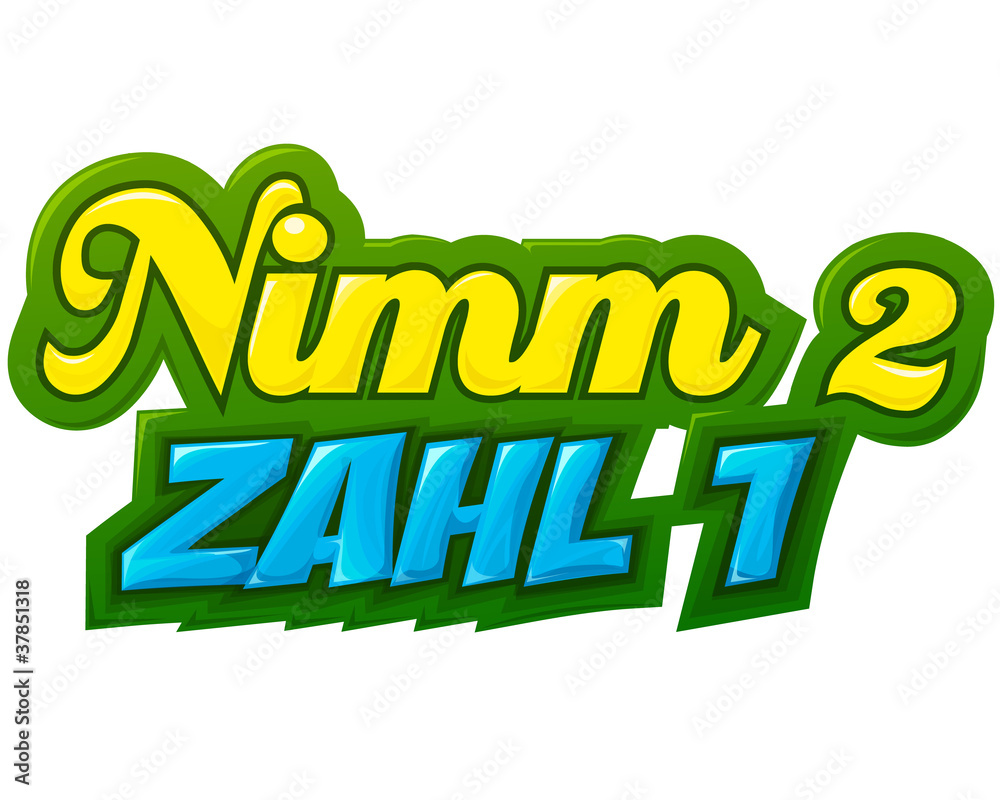 Stock-Illustration „Nimm 2, Zahl 1“ | Adobe Stock