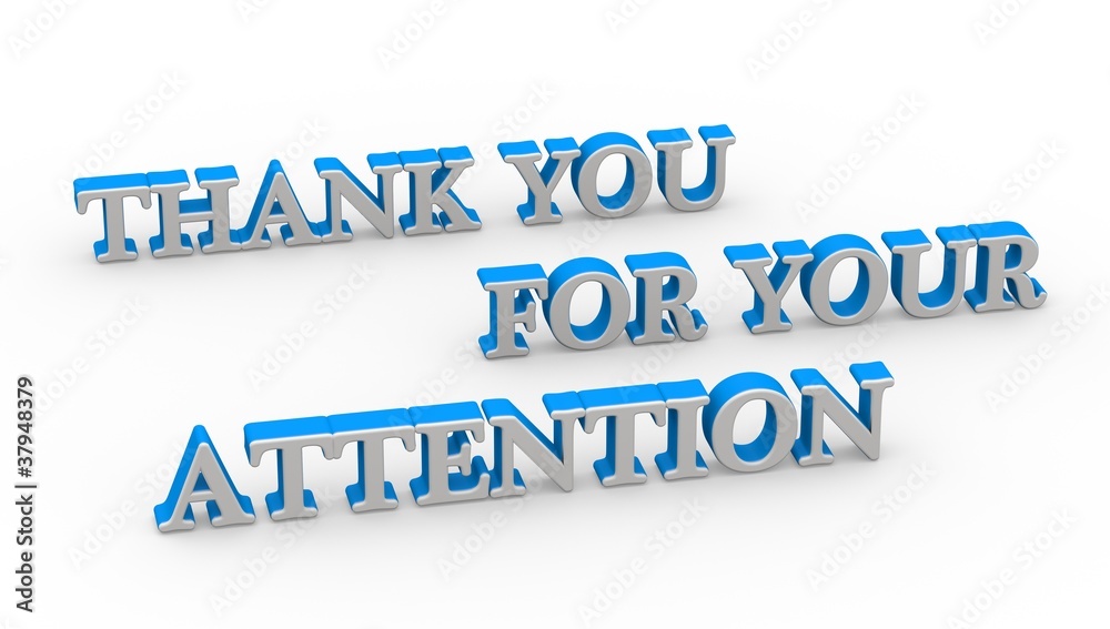 Thank you for your attention Stock Illustration | Adobe Stock