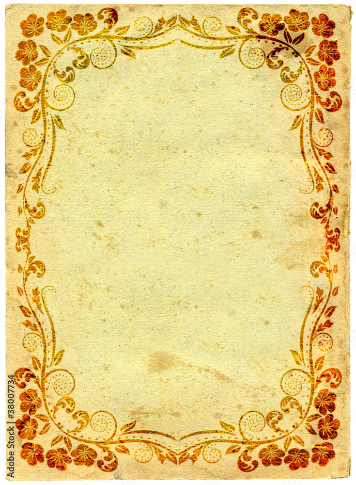 old paper with border