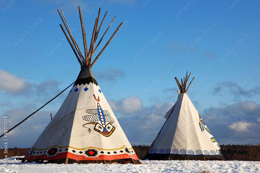 Classic native Indian tee-pee Stock Photo | Adobe Stock