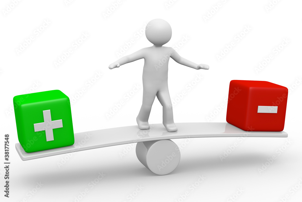 plus-minus-balance 3d Stock Illustration | Adobe Stock