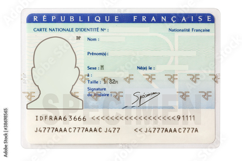 carte nationale d'identité Photo Stock | Adobe Stock