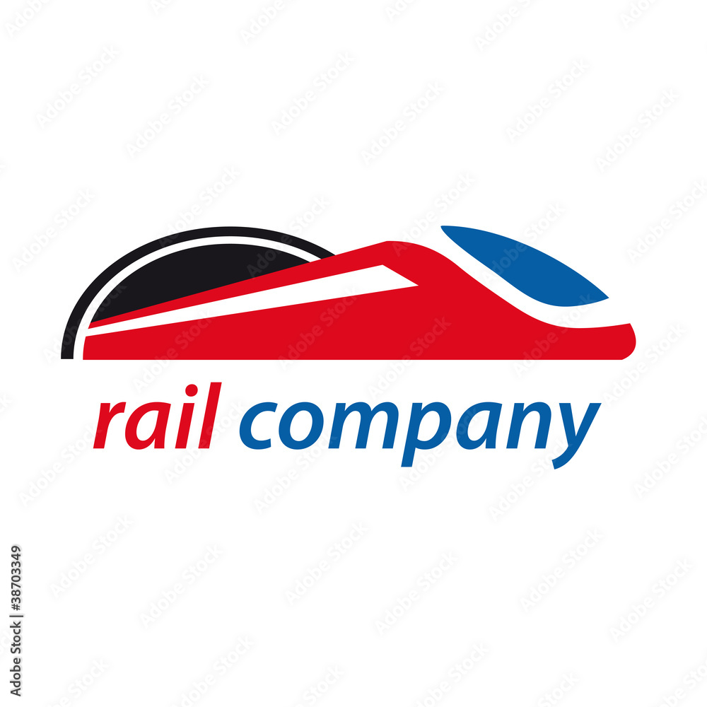 Logo railway and train # Vector Stock Vector | Adobe Stock