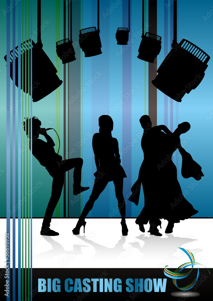 Vorlage Plakat Casting Show Stock Vector | Adobe Stock