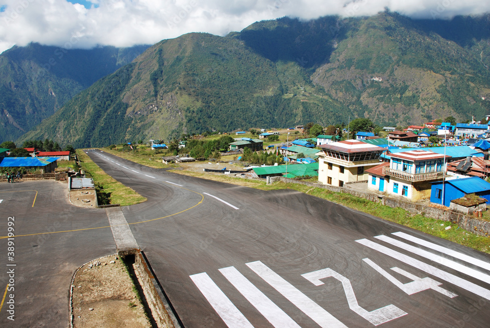Lukla airport (LUA), Nepal Stock Photo | Adobe Stock