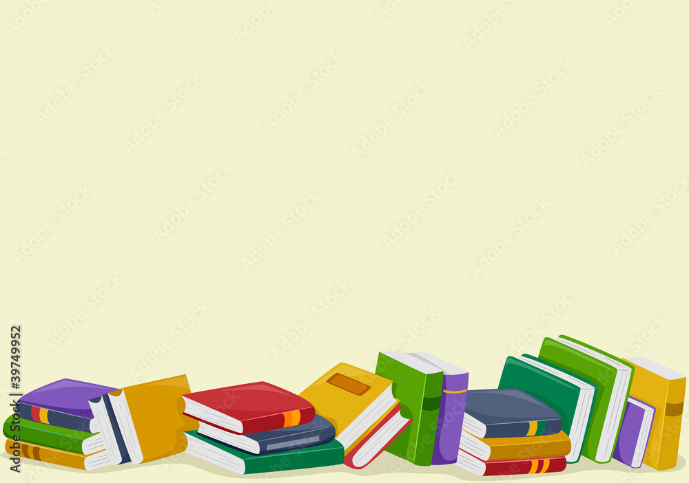Books Background Stock Vector | Adobe Stock