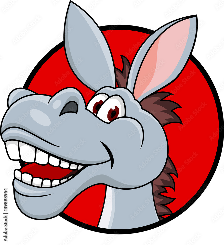 donkey cartoon face