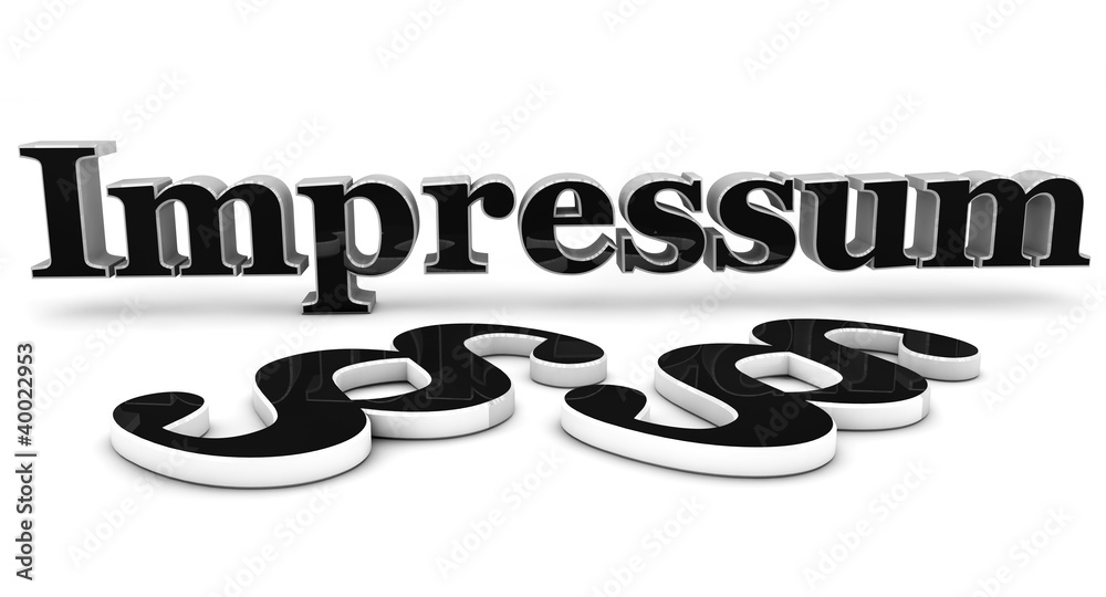 Stock-Illustration „Impressum“ | Adobe Stock