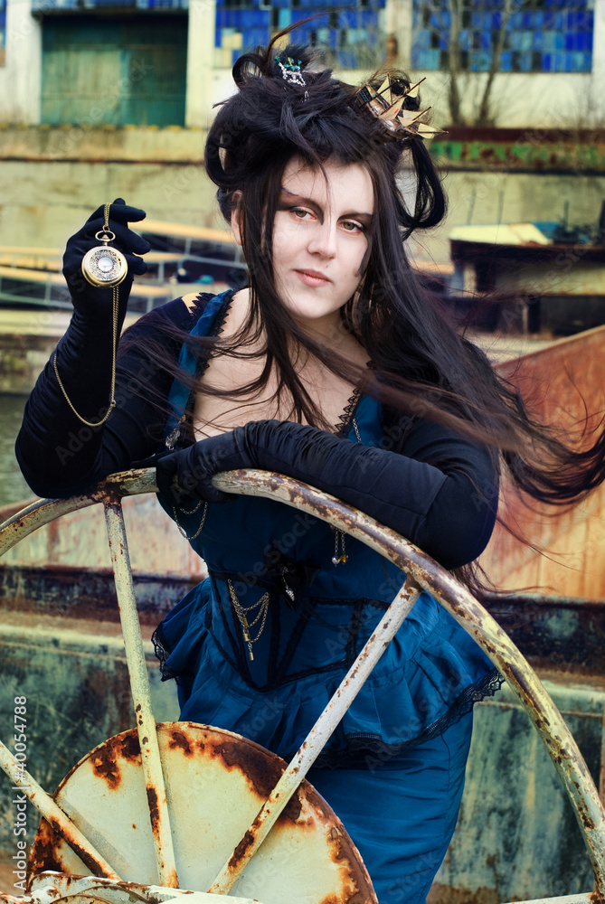 steampunk model Stock Photo | Adobe Stock