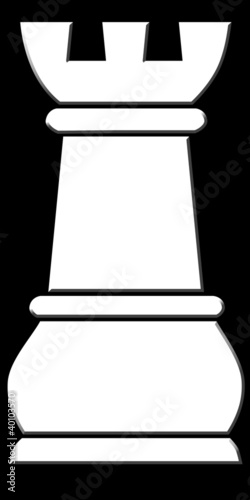 Schachfigur - Turm Stock-Illustration | Adobe Stock