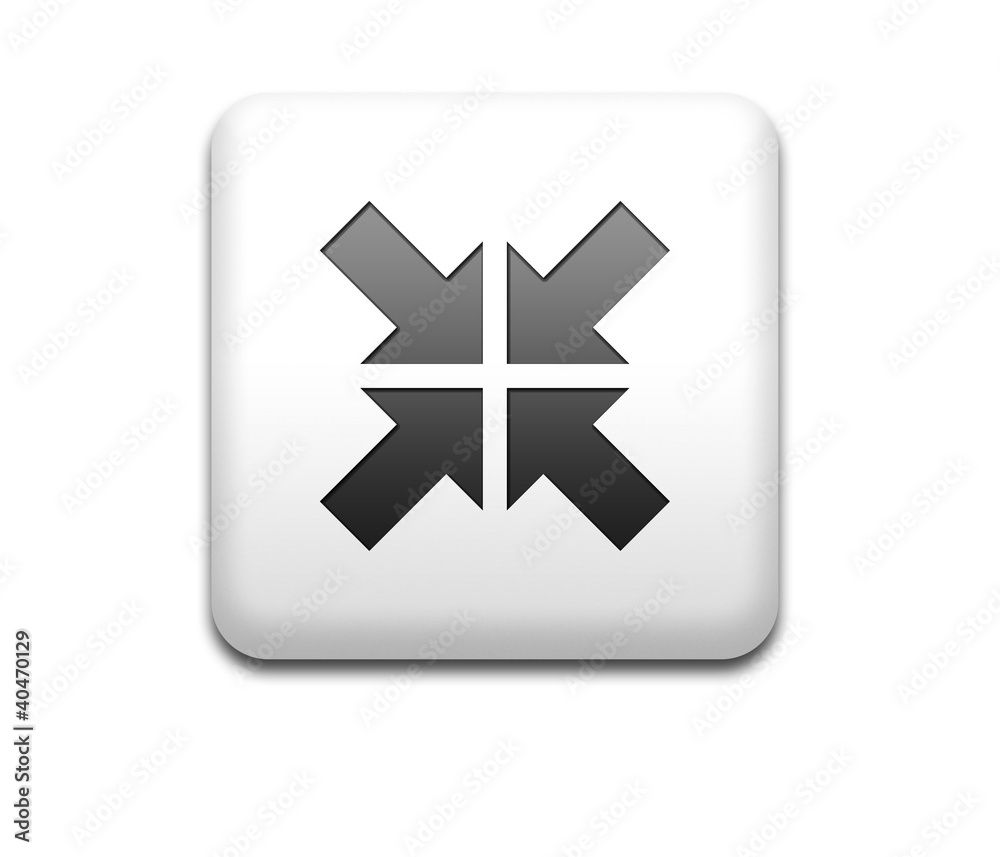 Boton cuadrado blanco simbolo reducir Stock Illustration | Adobe Stock