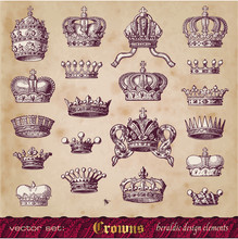 Crown Old Vintage Illustration Free Stock Photo - Public Domain Pictures