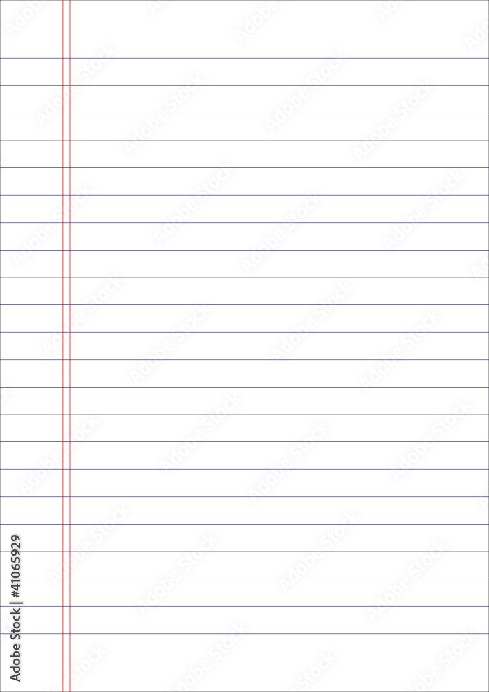Vector de Stock Foglio quaderno righe - A4 | Adobe Stock