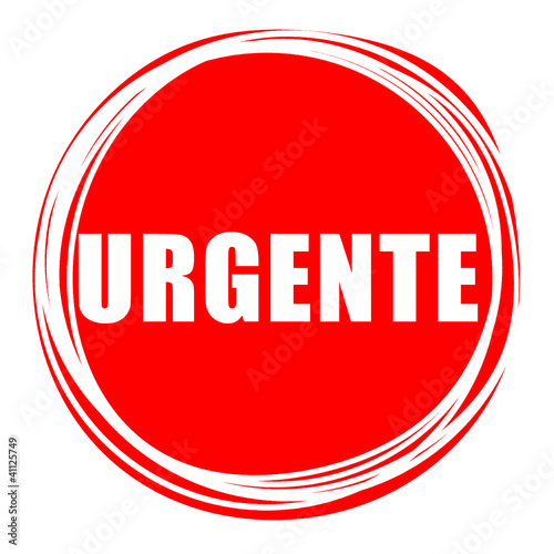 Palavra "urgente" dentro de um círculo vermelho - Buy this stock ...