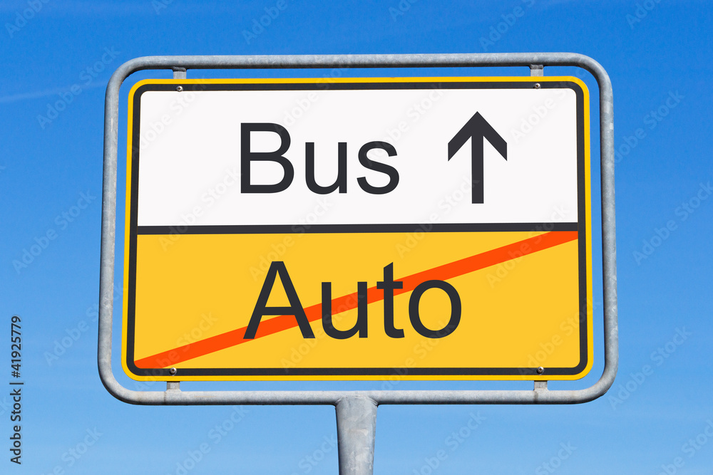 Auto und Bus Stock Illustration | Adobe Stock