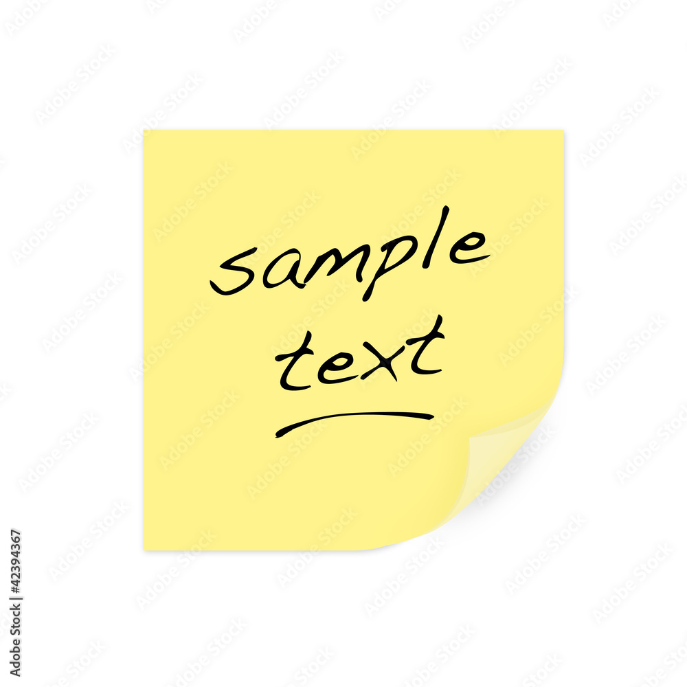 Illustration Stock post-it / pense-bête / rappel | Adobe Stock