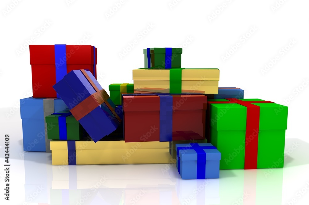 Stock-Illustration „Stapel Geschenke“ | Adobe Stock