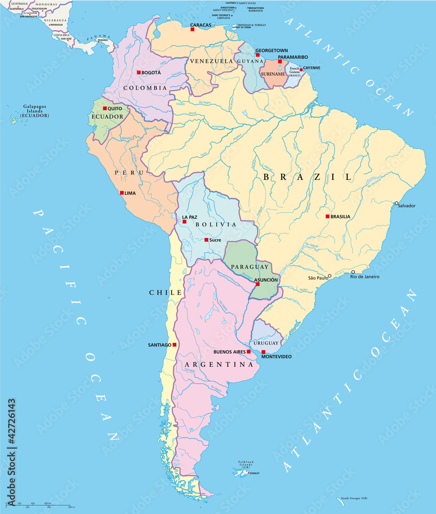 South America Political Map