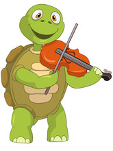 Turtle Classical Violinist Art Free Stock Photo - Public Domain Pictures