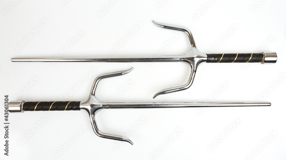 Sai weapon isolated Stock Photo | Adobe Stock