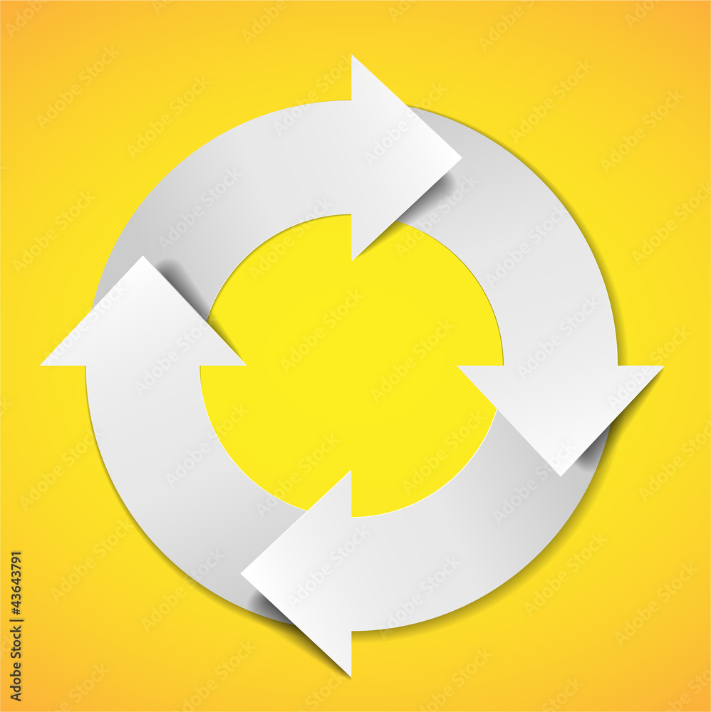 Vector life cycle diagram Stock Vector | Adobe Stock