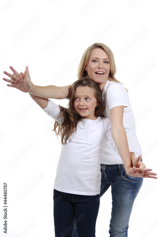 Junge Mutter mit Tochter Stock Photo | Adobe Stock