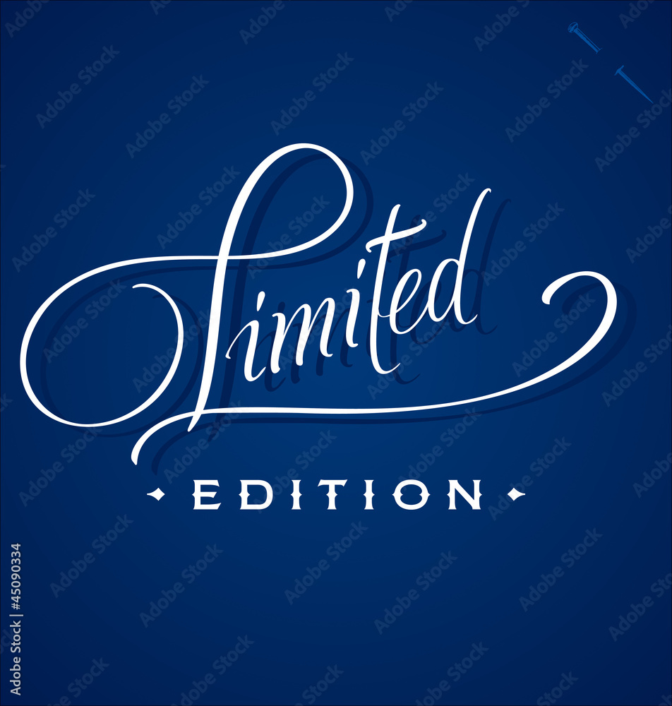 'Limited' hand lettering (vector) Stock Vector | Adobe Stock