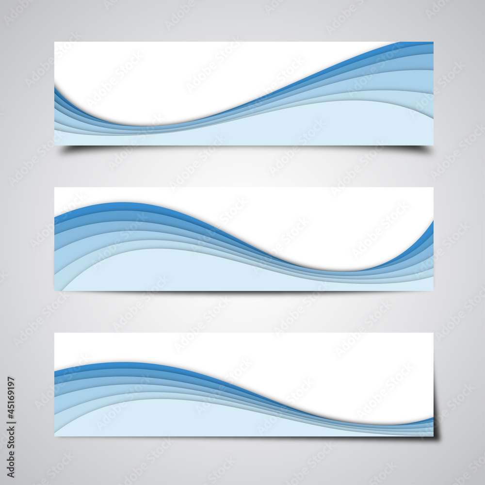 Blue Banner Backgrounds Stock Vector | Adobe Stock