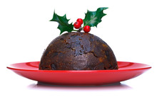 Christmas Pudding White Background Free Stock Photo - Public Domain ...