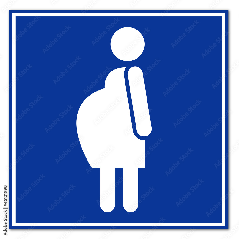 Ilustración de Stock Señal mujer embarazada | Adobe Stock