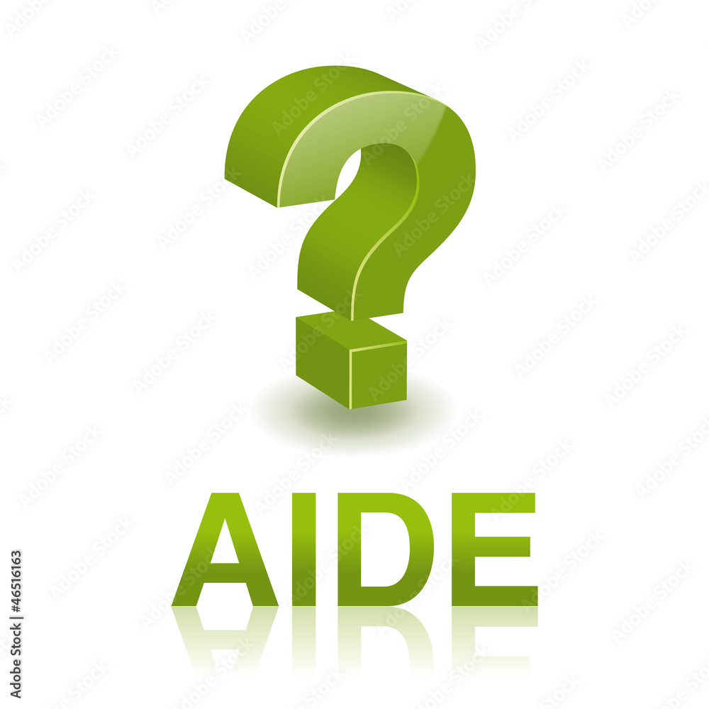 Image vectorielle Stock Picto bouton aide avec point d'interrogation ...