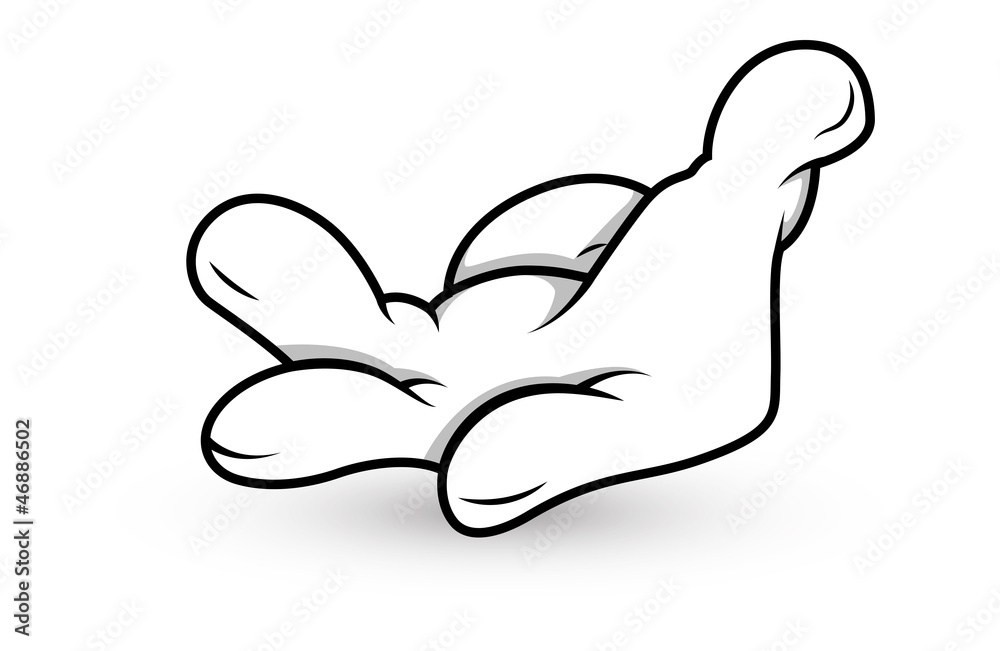 Cartoon Hand - Reaching Hands - Vector Illustration Stock Vector ...