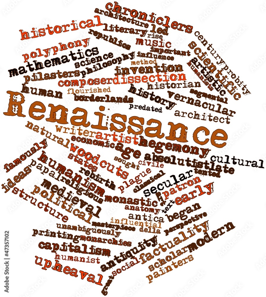 Word cloud for Renaissance Stock Illustration | Adobe Stock