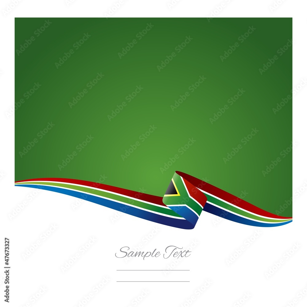 Abstract color background South African flag vector Stock Vector ...