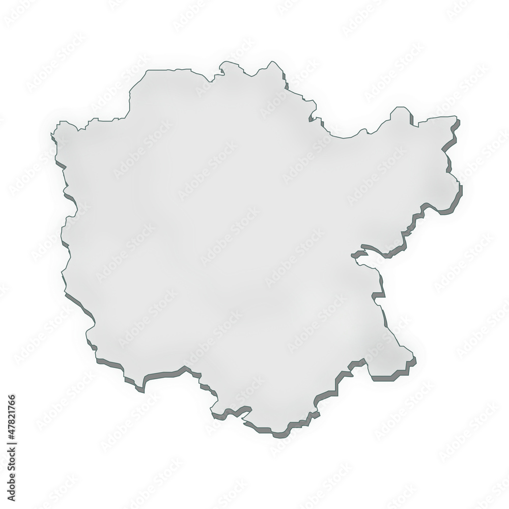 Mittelfranken Karte Umriss Stock Vector | Adobe Stock