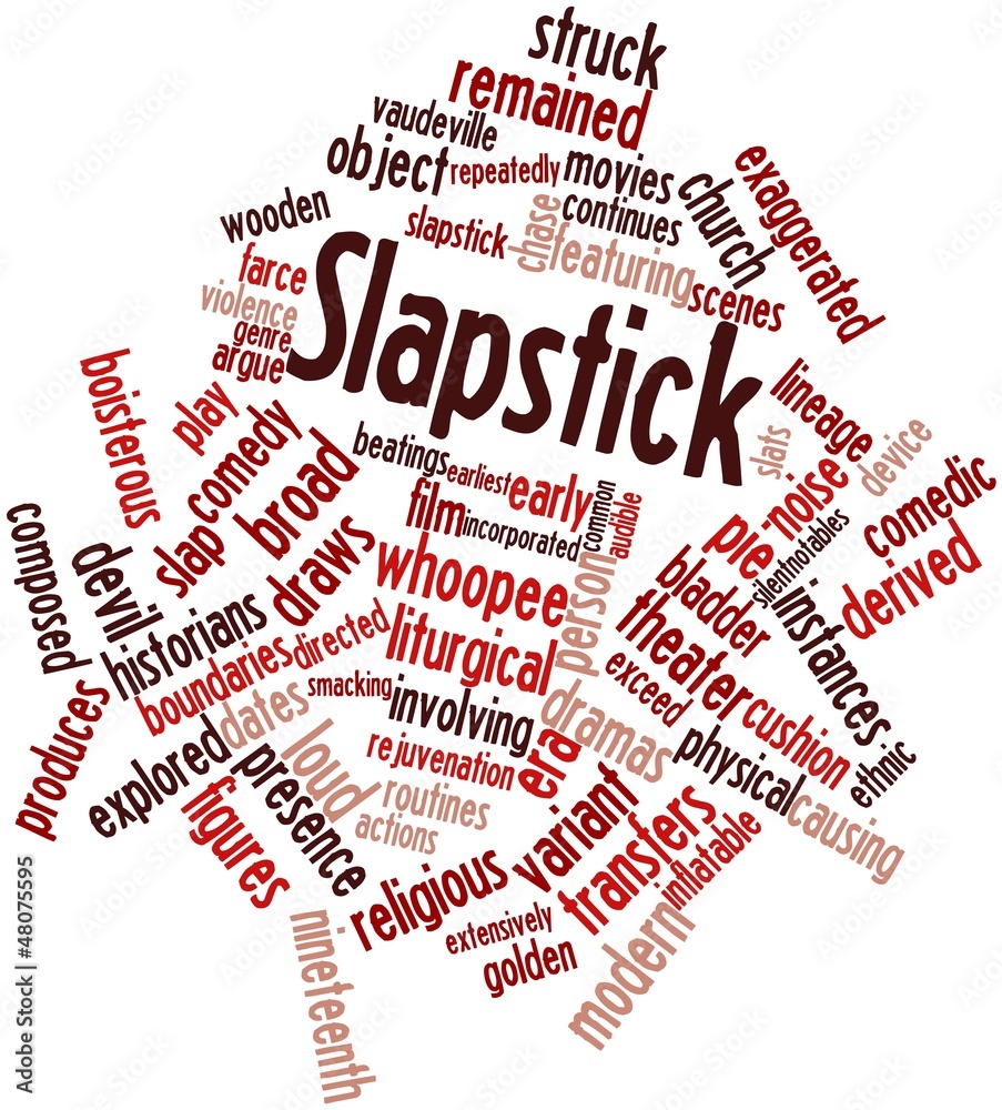 Word cloud for Slapstick Stock Illustration | Adobe Stock