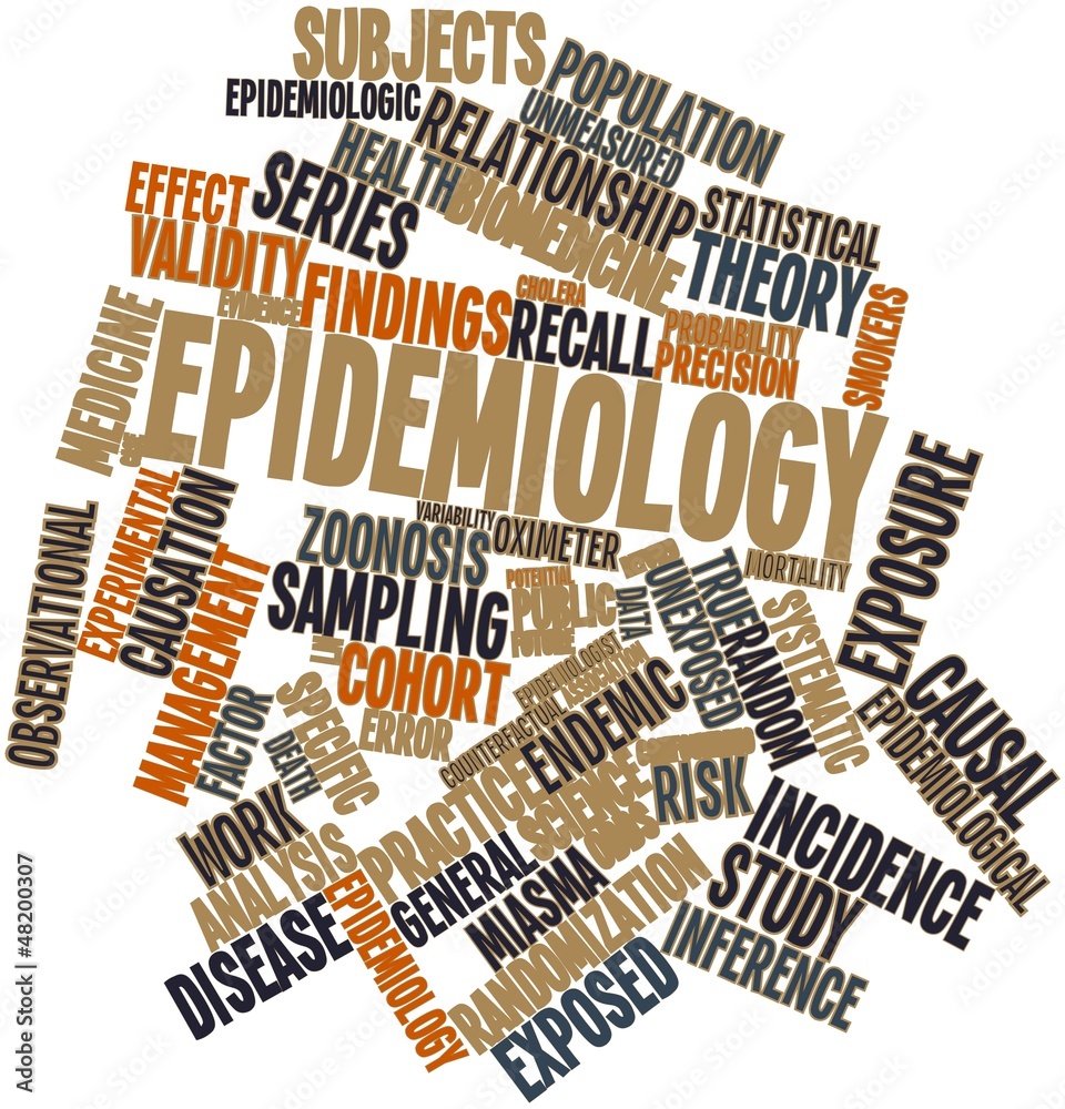 Word cloud for Epidemiology Stock Illustration | Adobe Stock