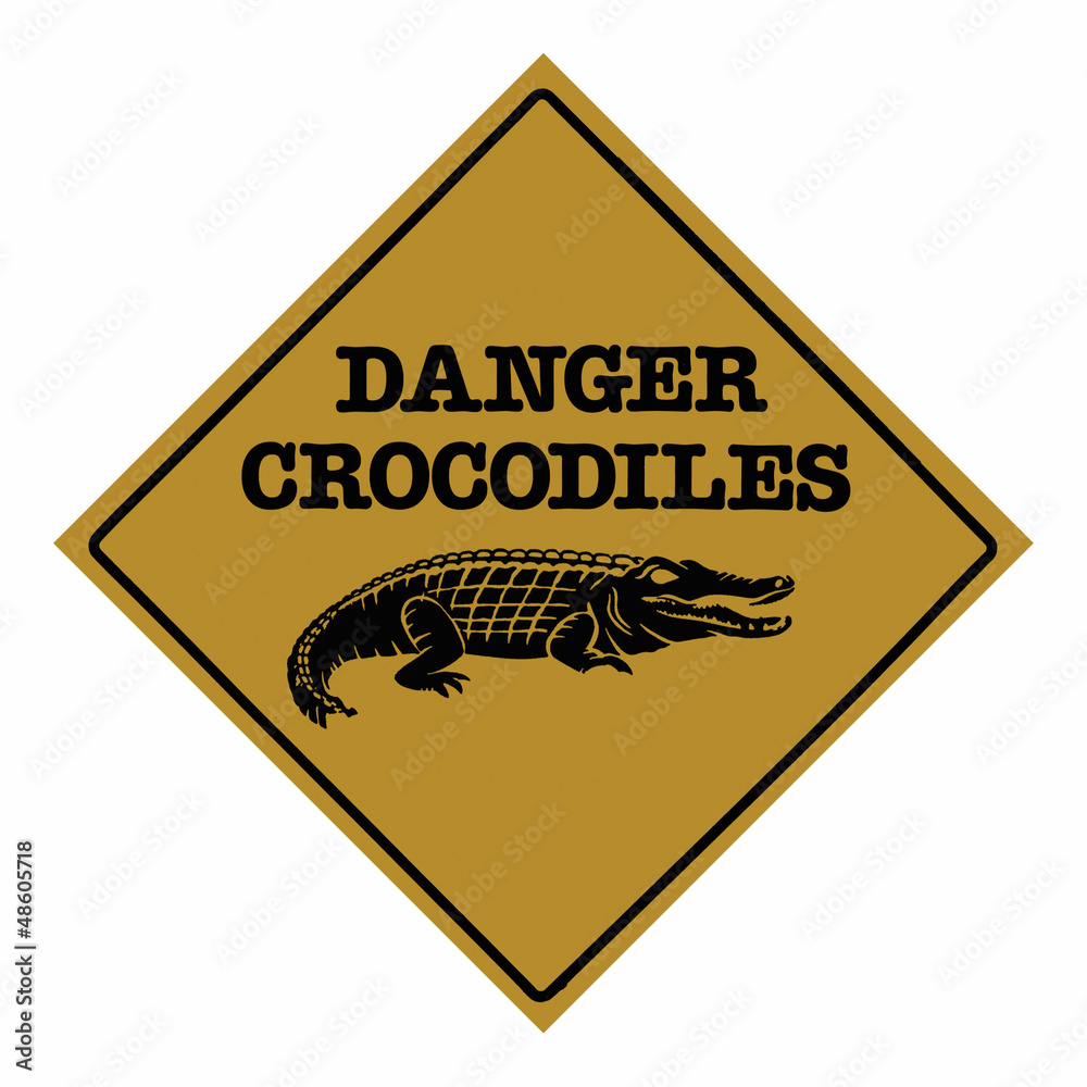 Crocodile sign Stock Illustration | Adobe Stock