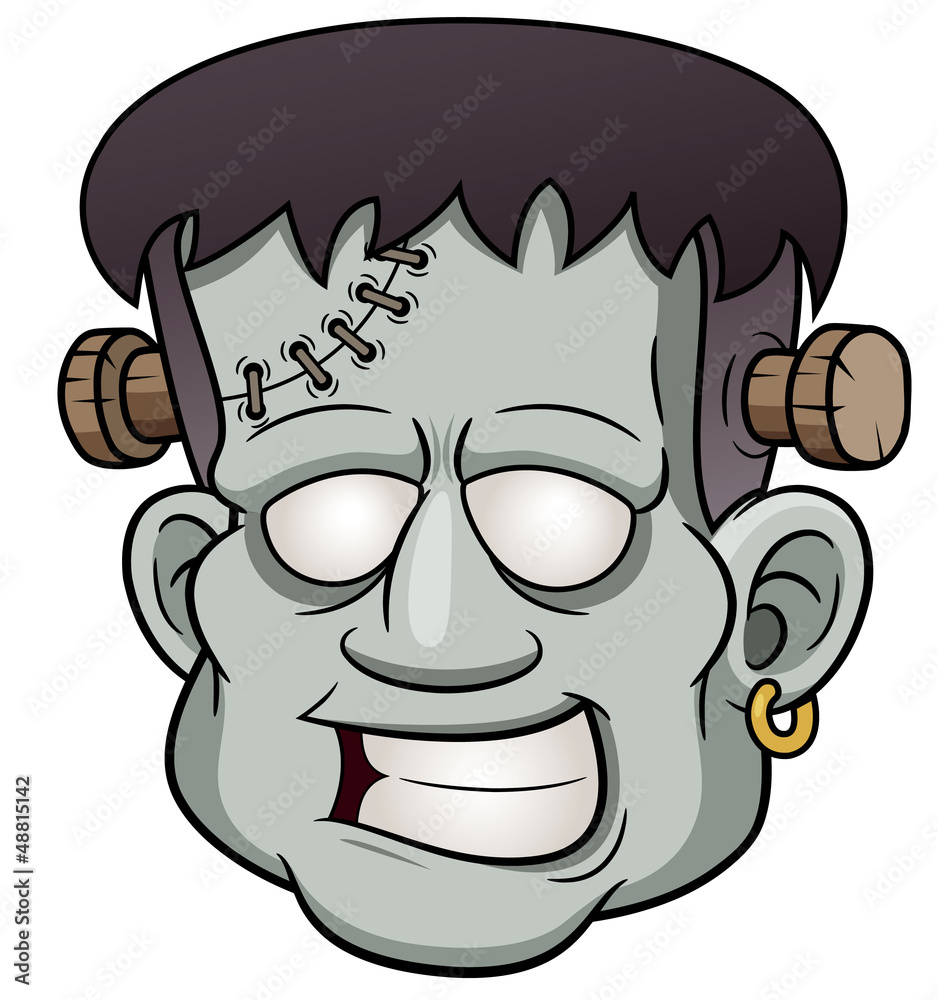 Zombie Face Cartoon
