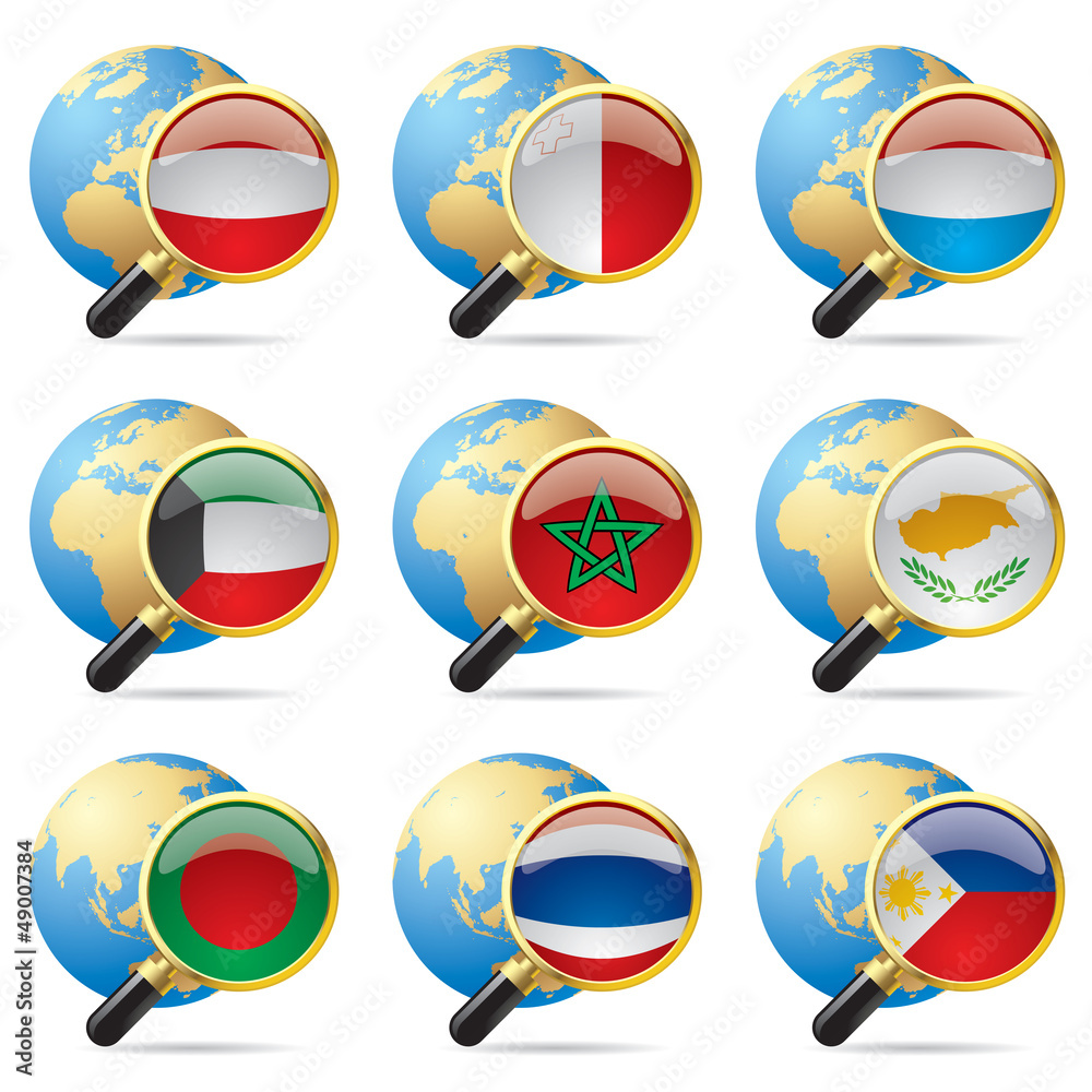 World flag icons Stock Vector | Adobe Stock