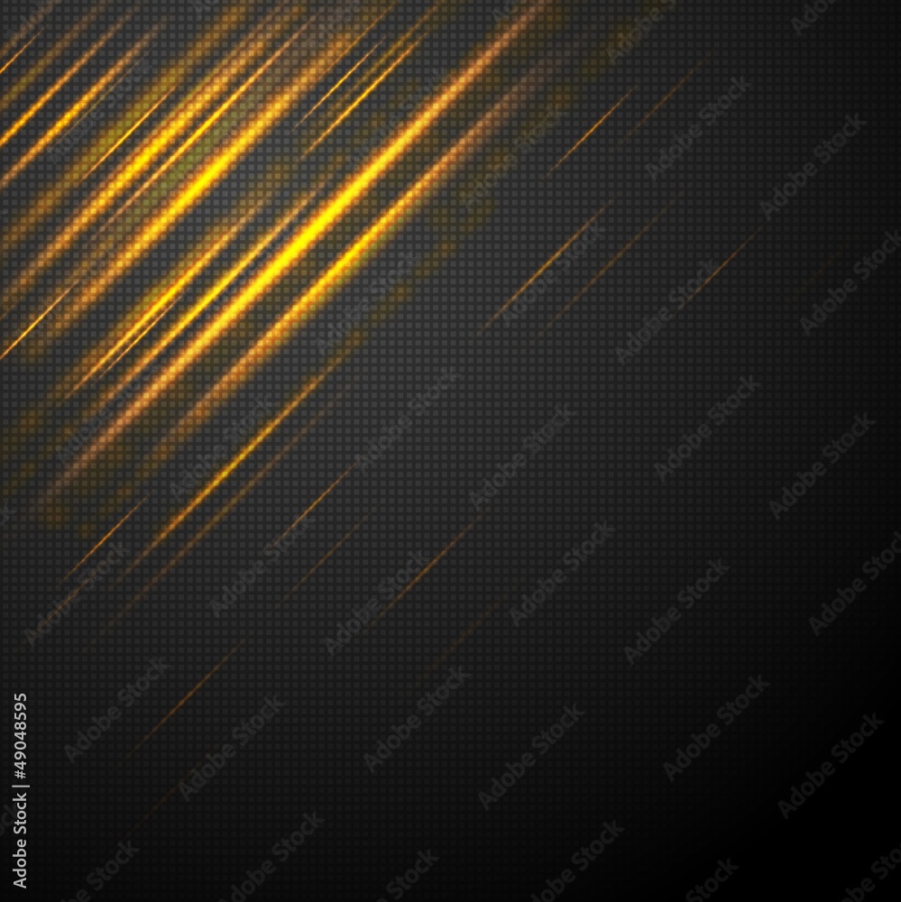 Shiny yellow abstract stripes Stock Vector | Adobe Stock