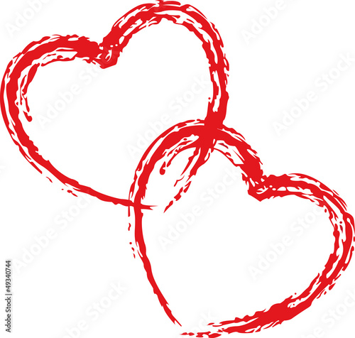 2 coeurs Vecteur Stock | Adobe Stock