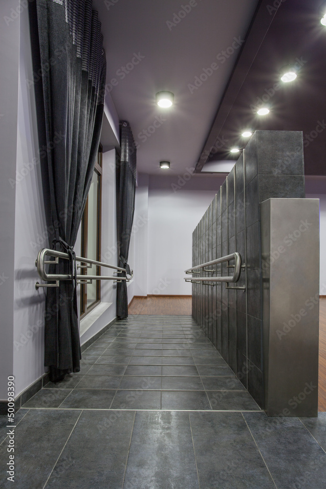 Woodland hotel - ramp for a wheelchair Stock Photo | Adobe Stock